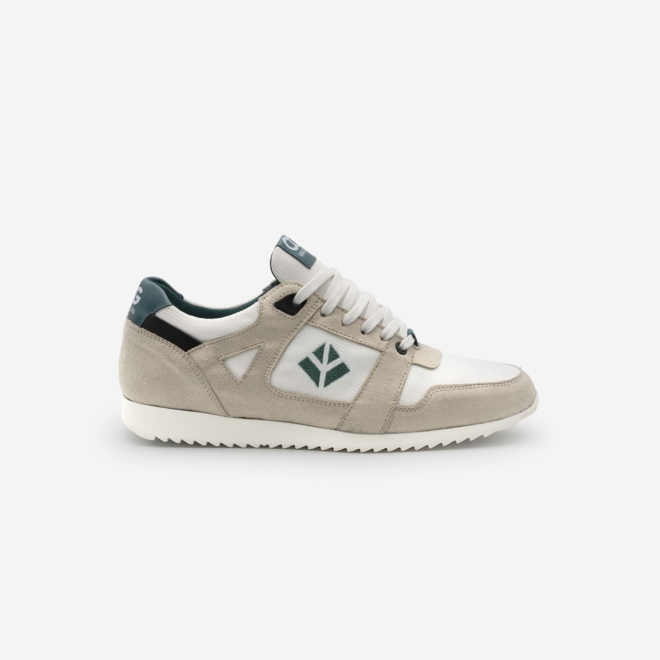 COG sales and second-hand shoes - Raven woman white and green – COG Store